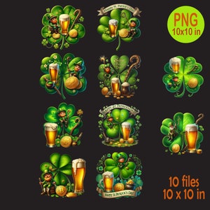 St Patricks Day Clipart Illustration, Clover Clipart, Leprechaun ...