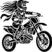 6 Motocross Rider Girl SVG, Dirt Bike Woman Silhouette Cut File ...