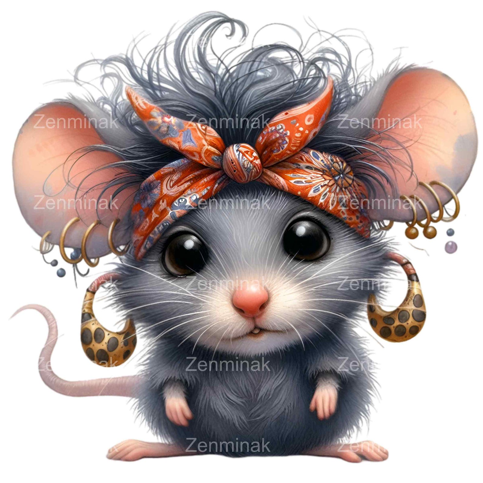 14 PNG Cool Mouse Clipart – Rockstar Mouse PNG With Glasses and Bandana ...