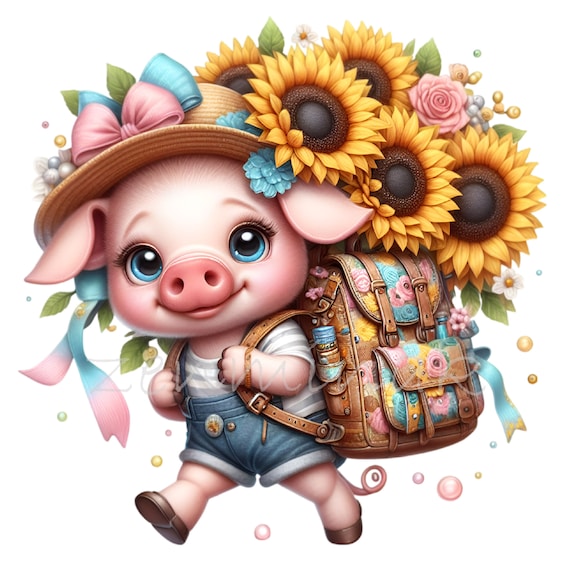 Lindos Cerditos Con Botas Pósters: Cerdo En De Barro | Redbubble