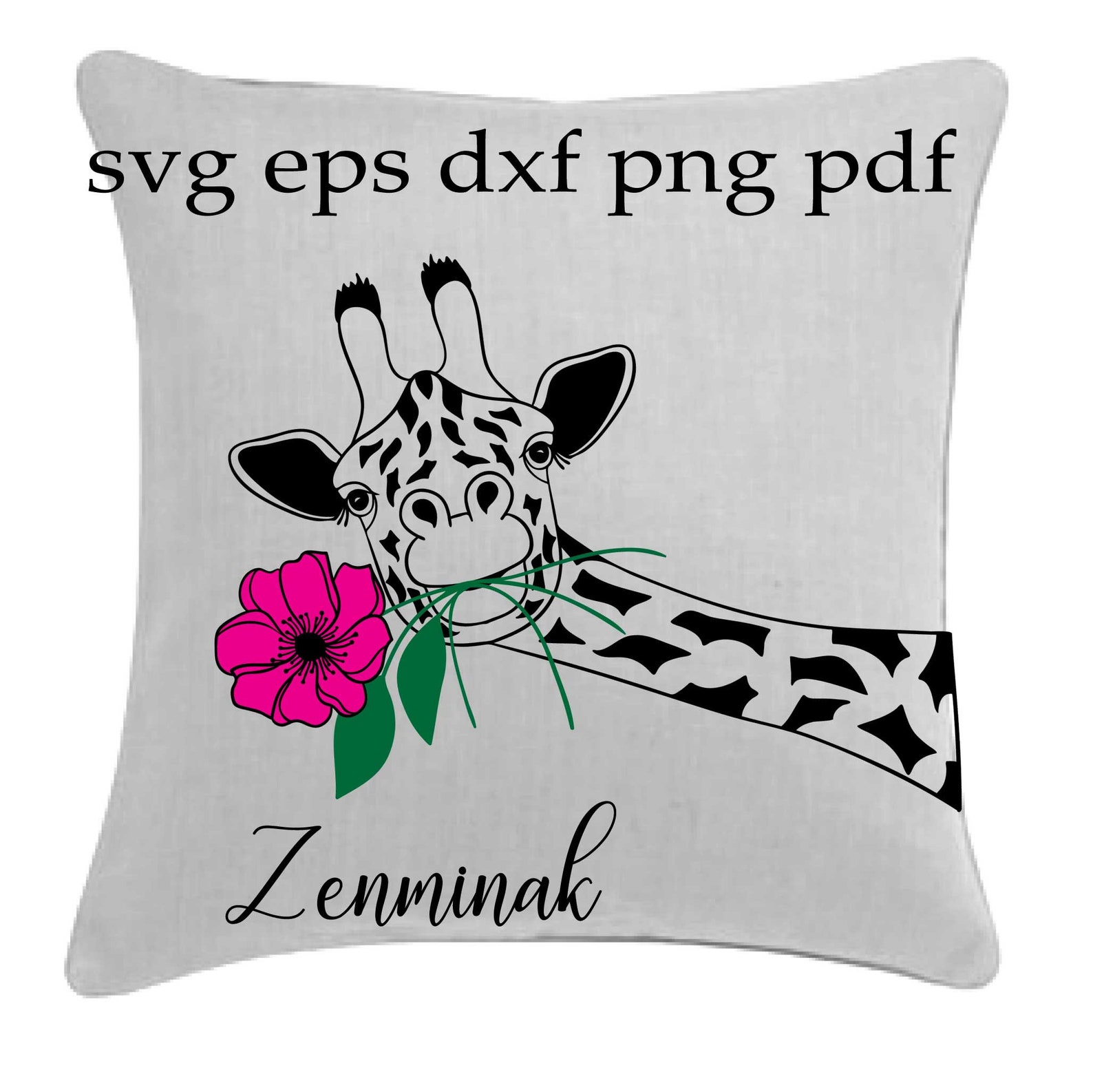 Giraffe Svg Flower Svg Kids Svg Children Svg Funny Svg - Etsy