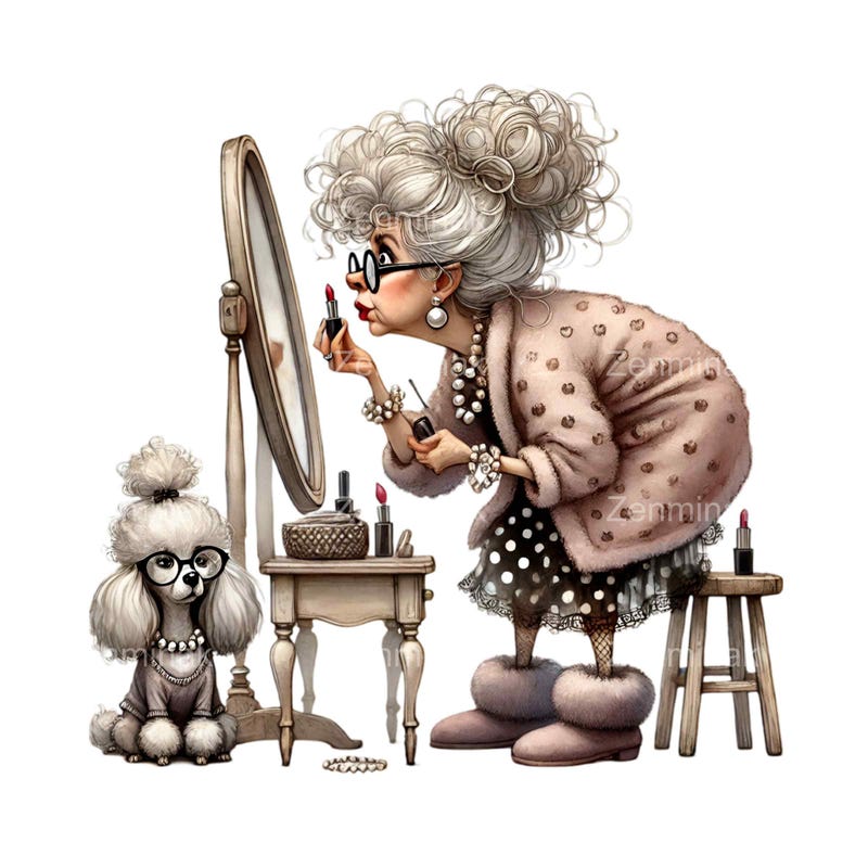 Poodle Funny Clip Art - Etsy