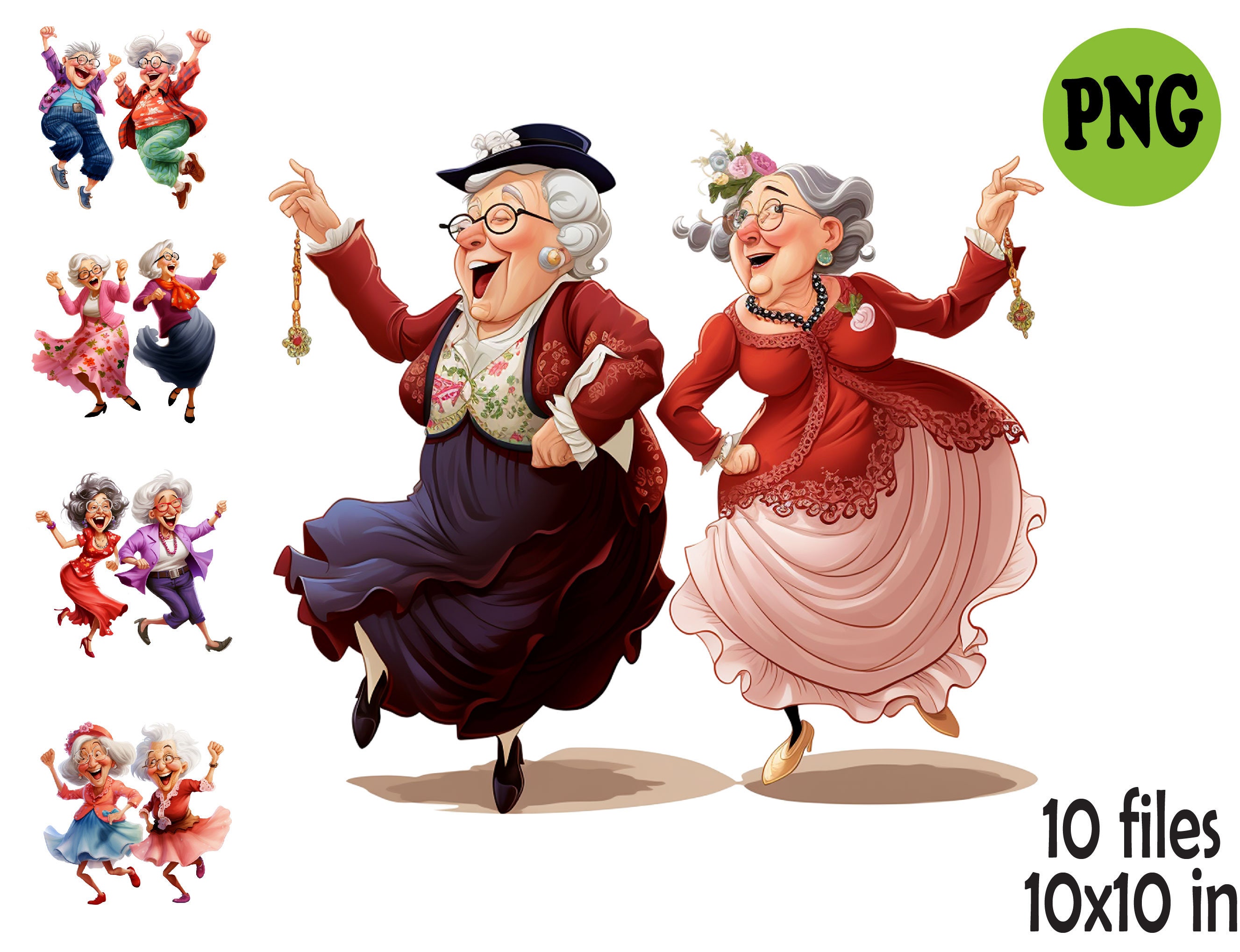 Old Lady Cartoon