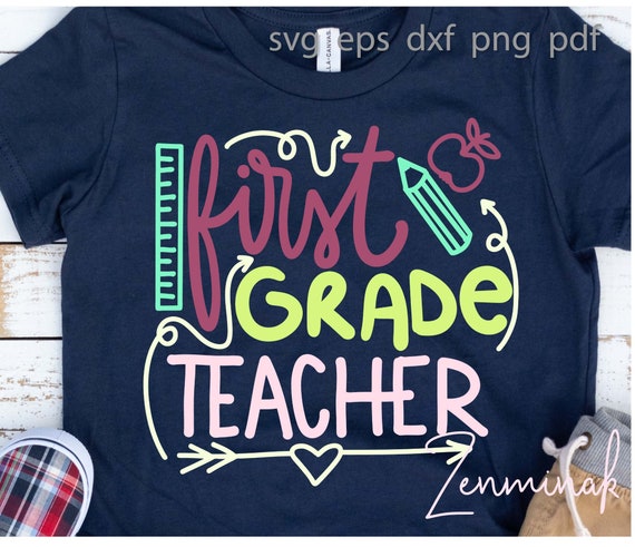 Art & Collectibles Back to School first grade svg 1st Grade Teacher ...