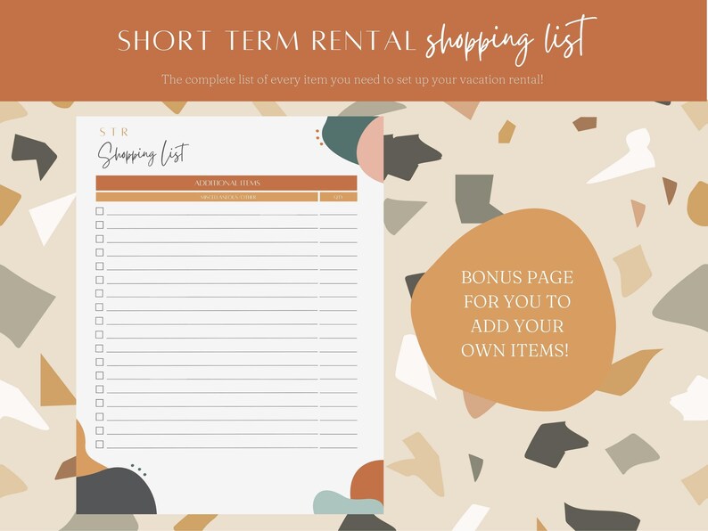 Ultimate Airbnb Setup Checklist With Links Fast and Easy Vacation ...