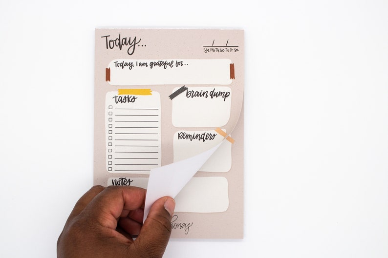 Daily Notepad | 5x7 Notepad | Gratitude | to Do List | Notes ...