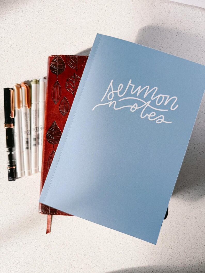 Sermon Notes: Church Notes | Bible Study | Christian Notebook | 52-week ...