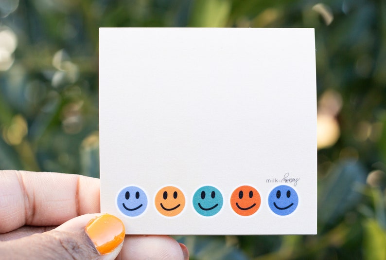 Smiley Sticky Notes 3x3 Sticky Notes Gratitude to Do List Notes ...