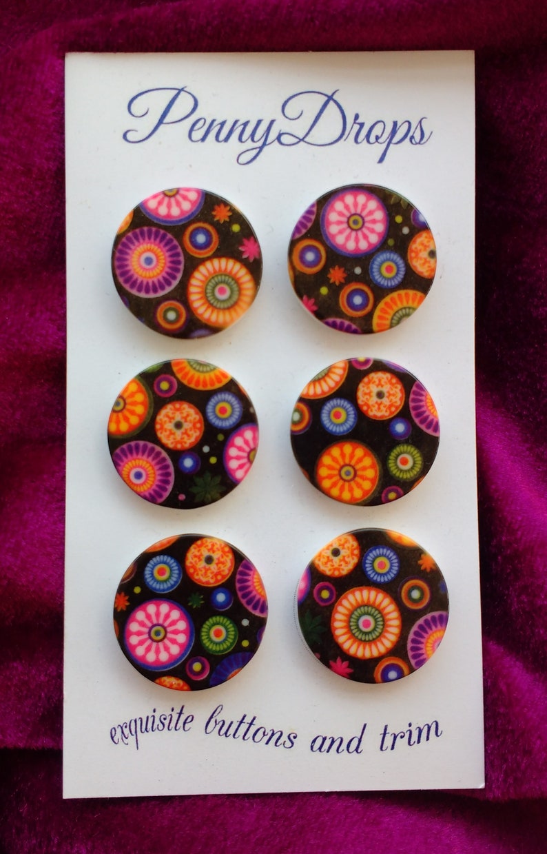 Cosmic Mandala Circle Disco Button - Etsy
