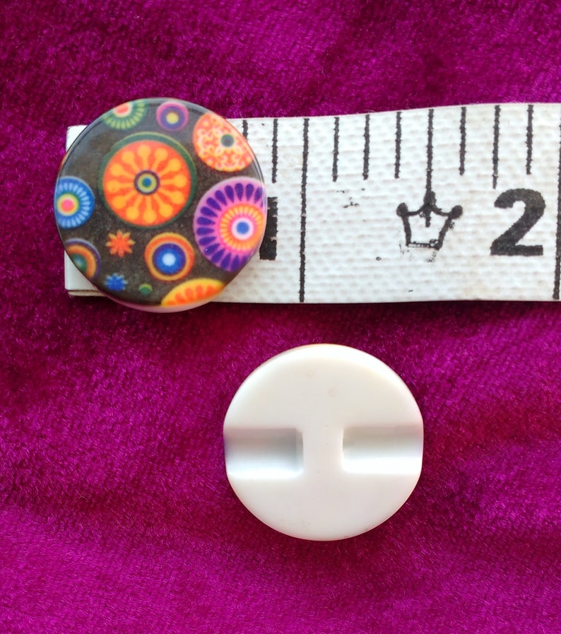 Cosmic Mandala Circle Disco Button - Etsy