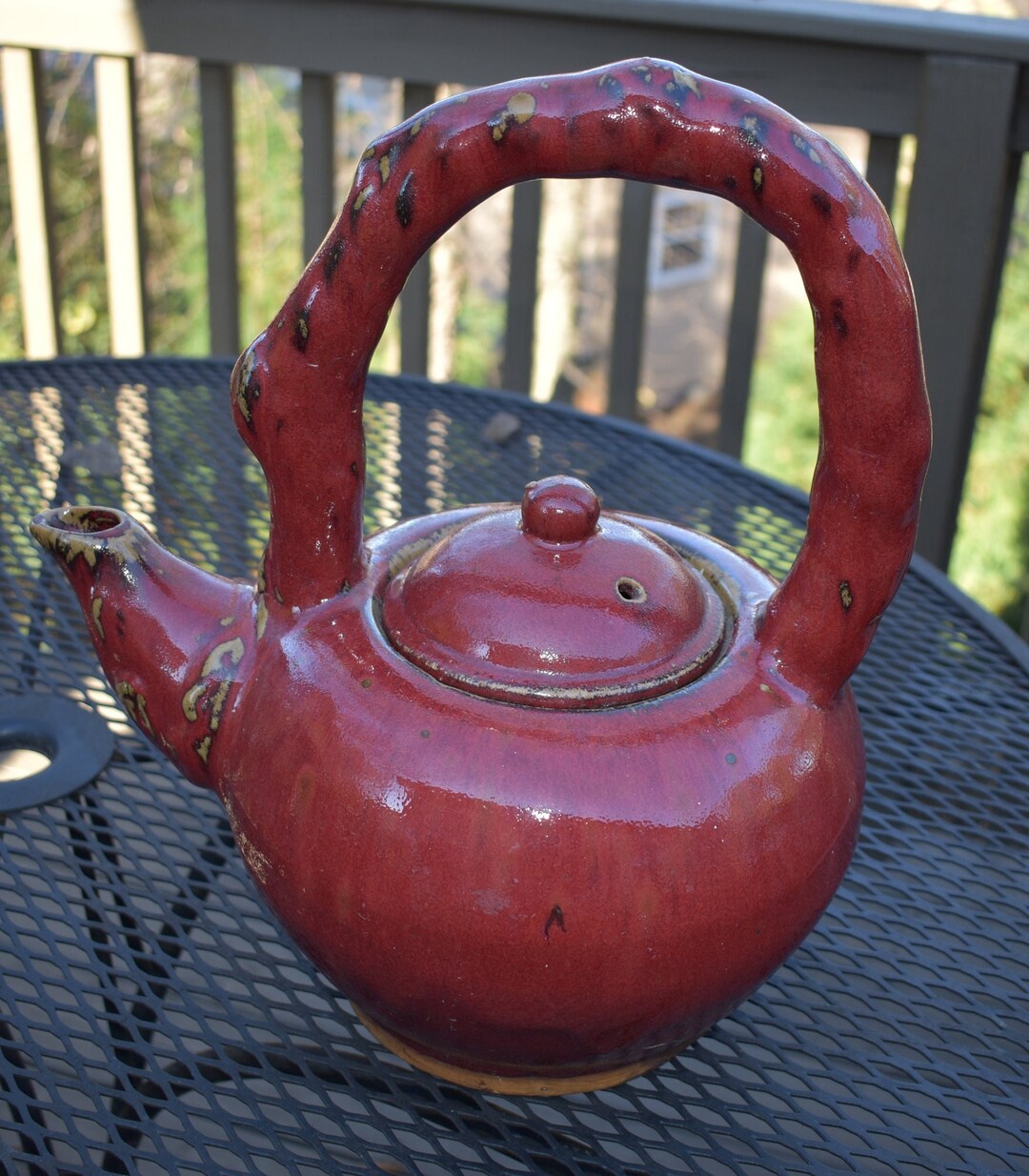 Vintage Japanese Oxblood Sang De Boeuf Oversized Pottery Teapot - Etsy
