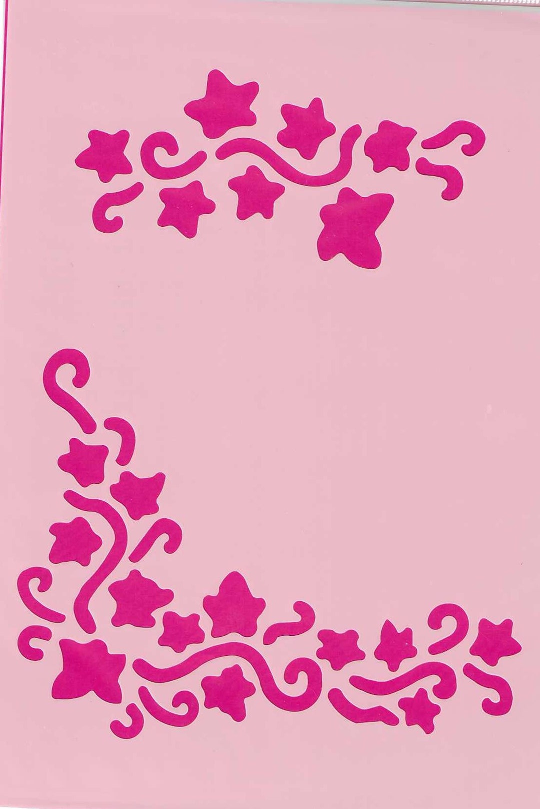 Stencils Self-adhesive 2-part Ivy 1 A5 - Etsy