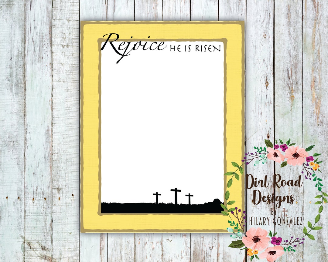 Printable Christian Stationary Page - Etsy