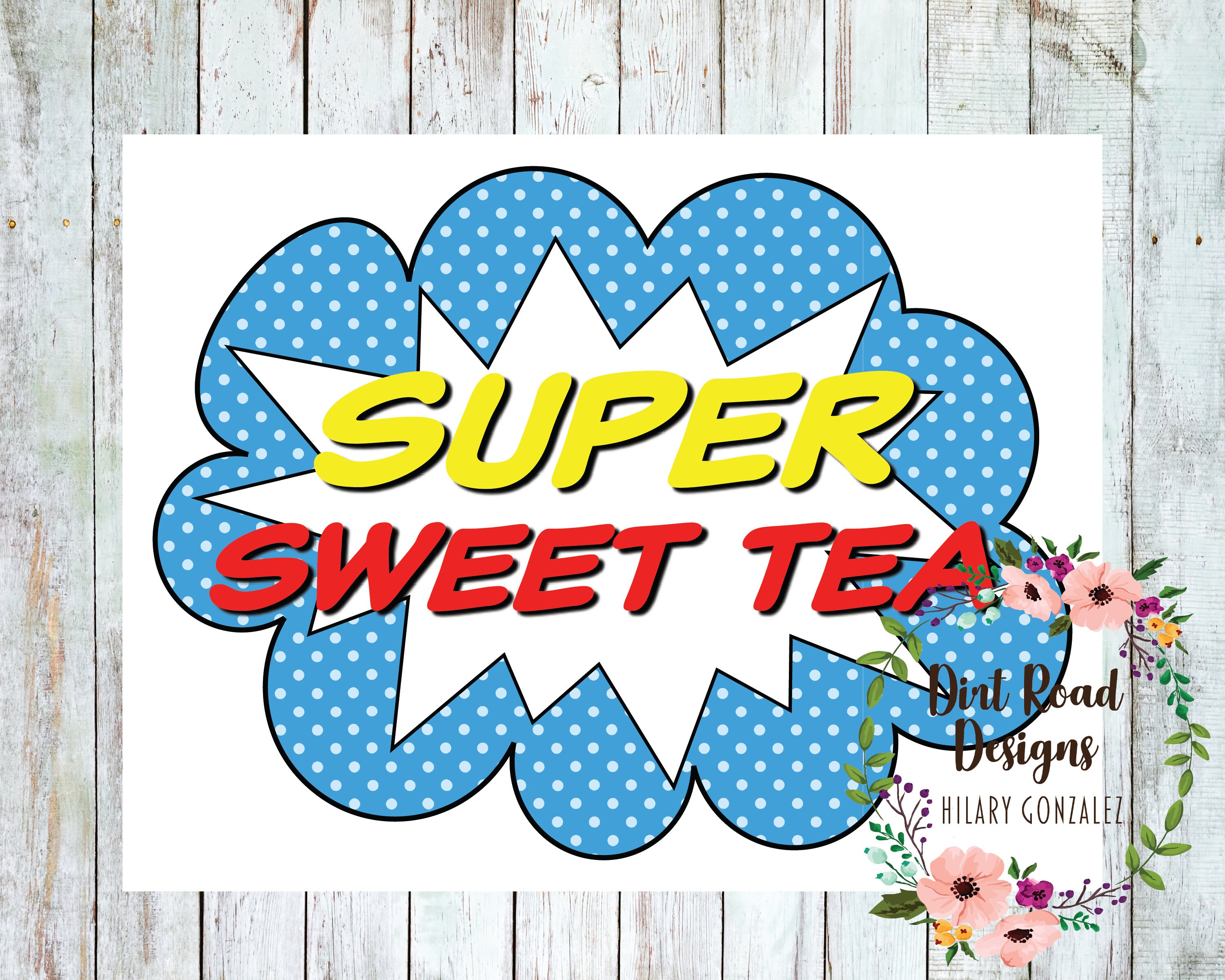 Printable Superhero Drink Signs - Etsy