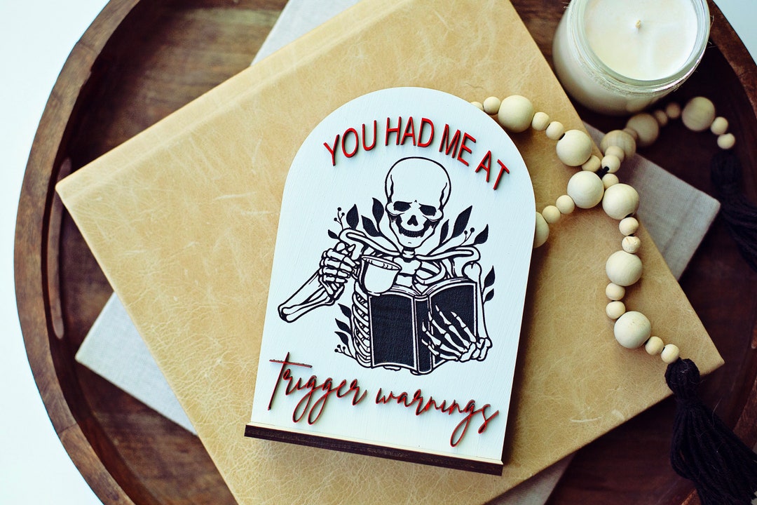 Trigger Warnings Sign, Spicy Booktok Sign, Booktok Sign, Smut Reader ...