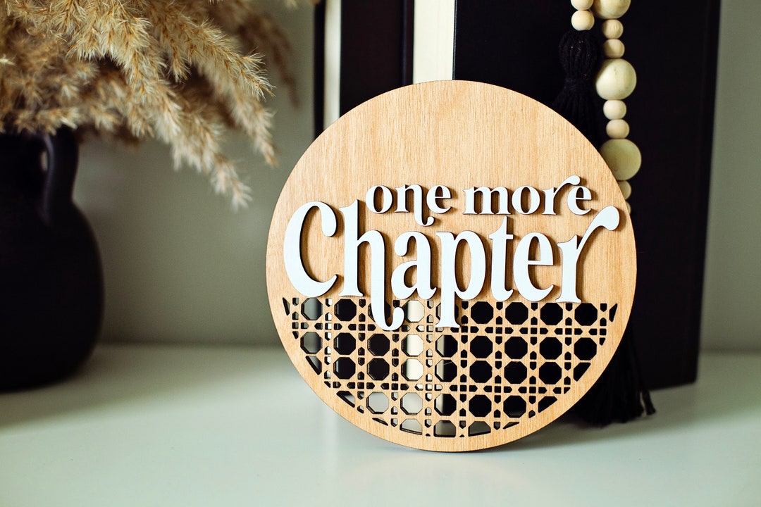 One More Chapter Sign, Spicy Booktok Sign, Booktok Sign, Booktok Merch ...