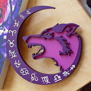 Zodiac Wolves Sign, Bookshelf Decor, Bookshelf Sign, Booktok Merch ...