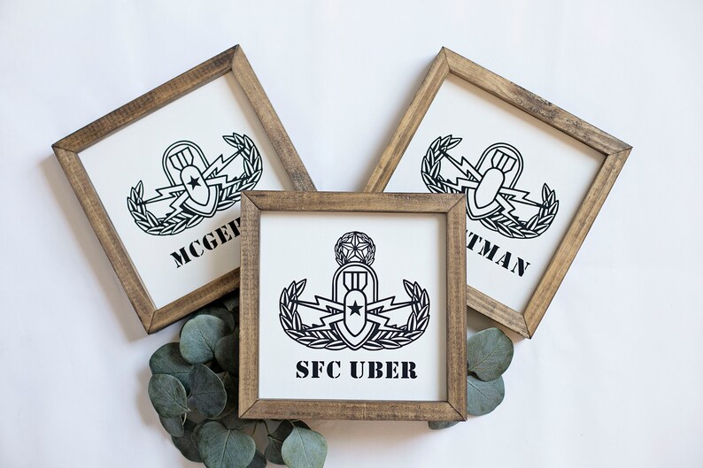 Explosive Ordnance Disposal EOD Badge Wood Sign EOD Master | Etsy