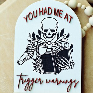 Trigger Warnings Sign, Spicy Booktok Sign, Booktok Sign, Smut Reader ...