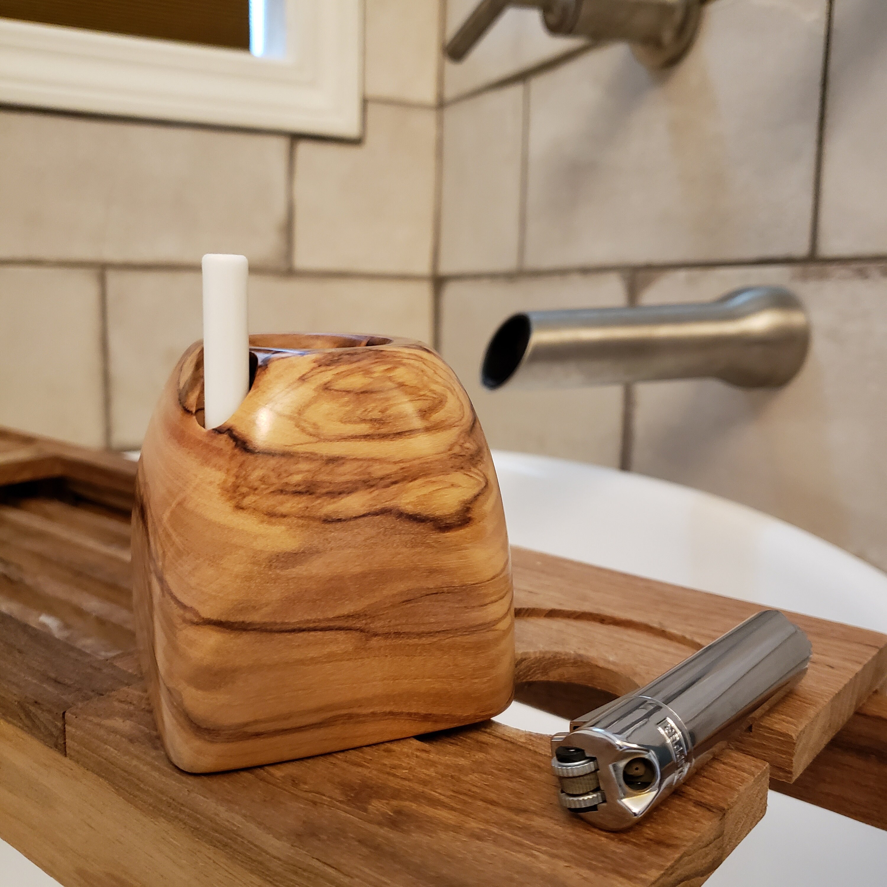 Tabletop One-hitter Olive Wood - Etsy