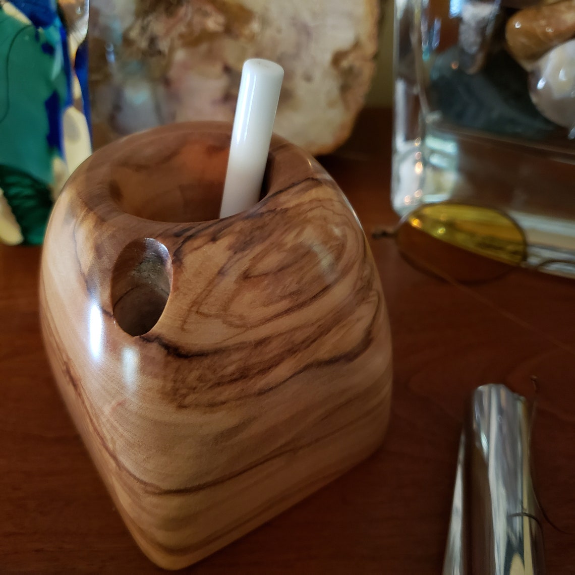 Tabletop One-hitter Olive Wood - Etsy