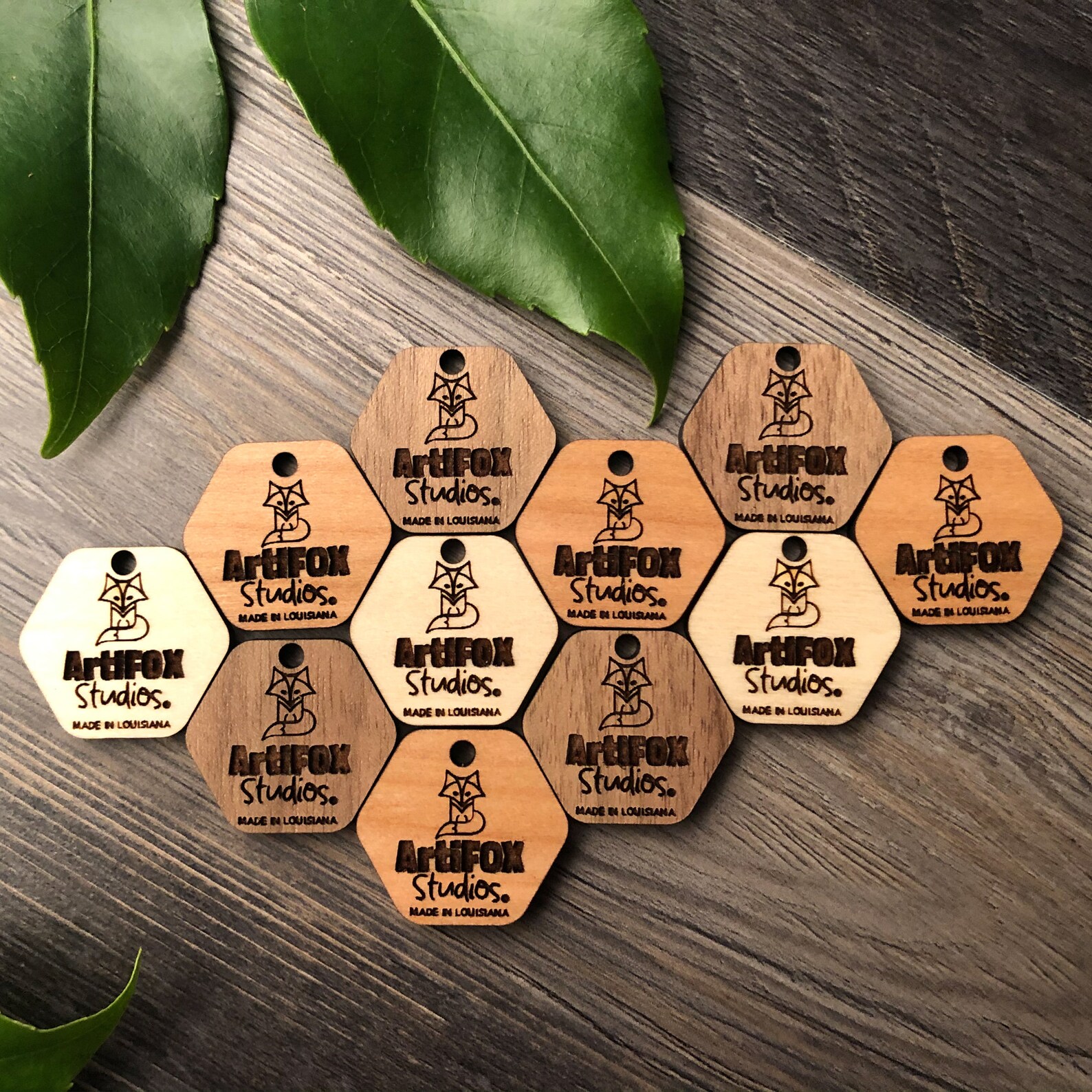 Custom Laser Engraved Wooden Product Tags for Handmade Items - Etsy