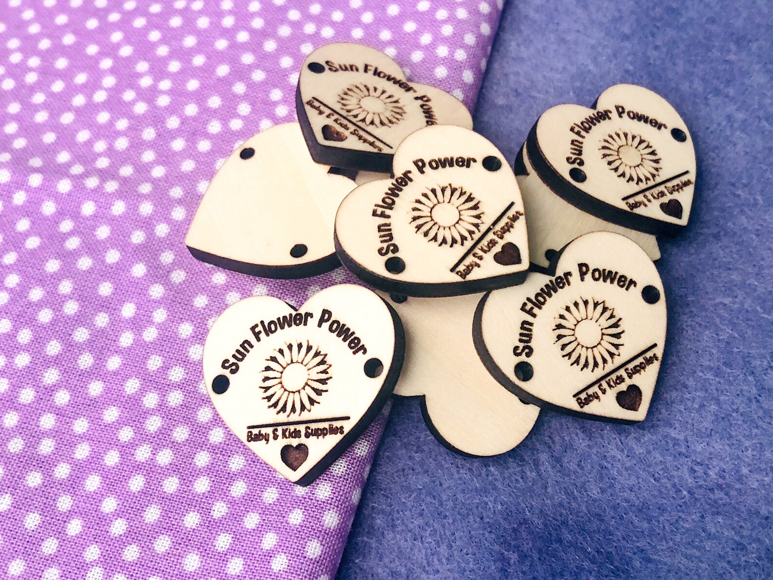 Medium Heart Shaped Custom Product Tags for Handmade Items | Etsy