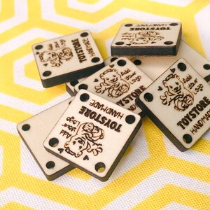 Small Square Custom Product Tags for Handmade Items - Etsy