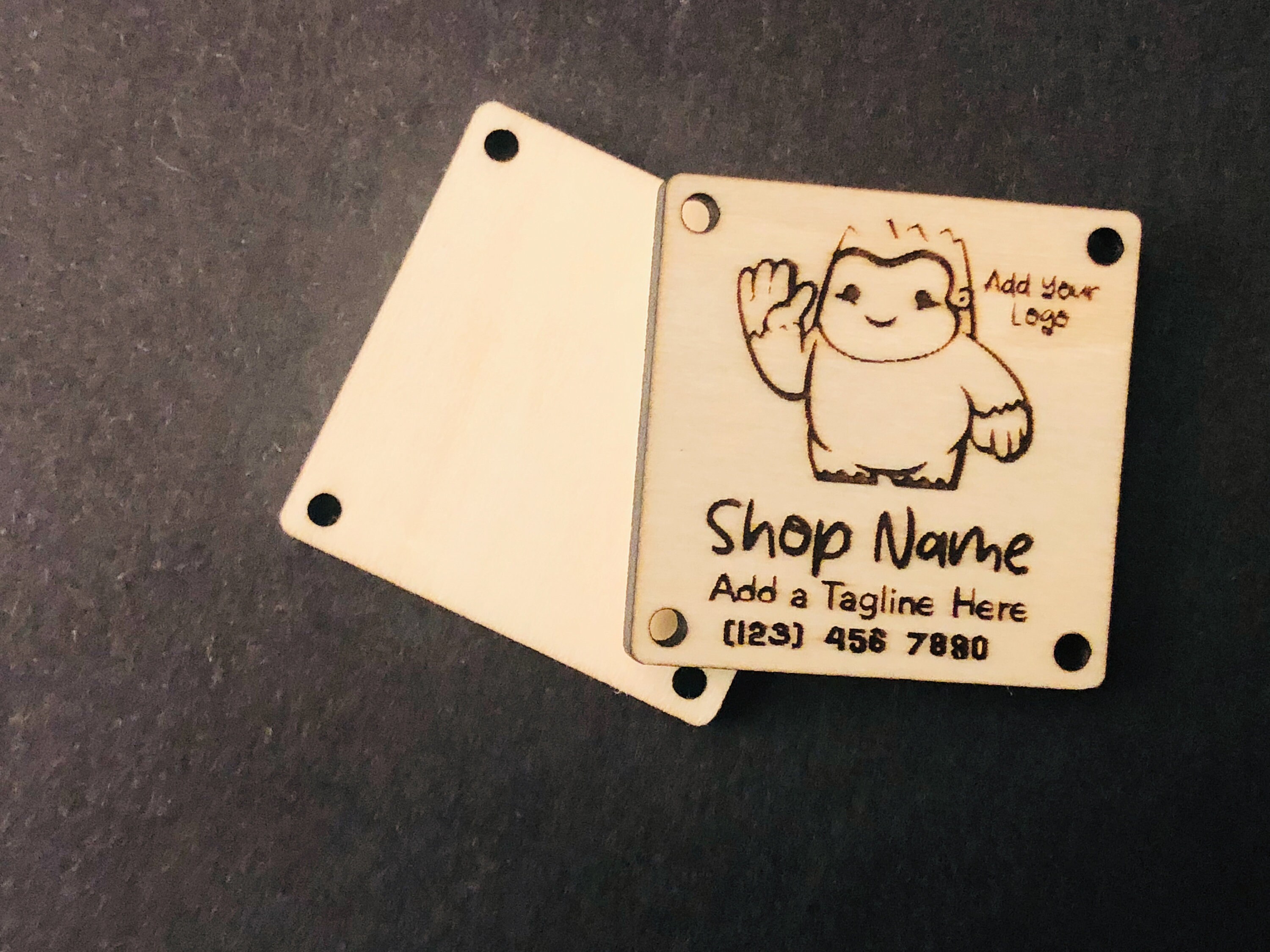 Large Square Shaped Custom Product Tags for Handmade Items | Etsy