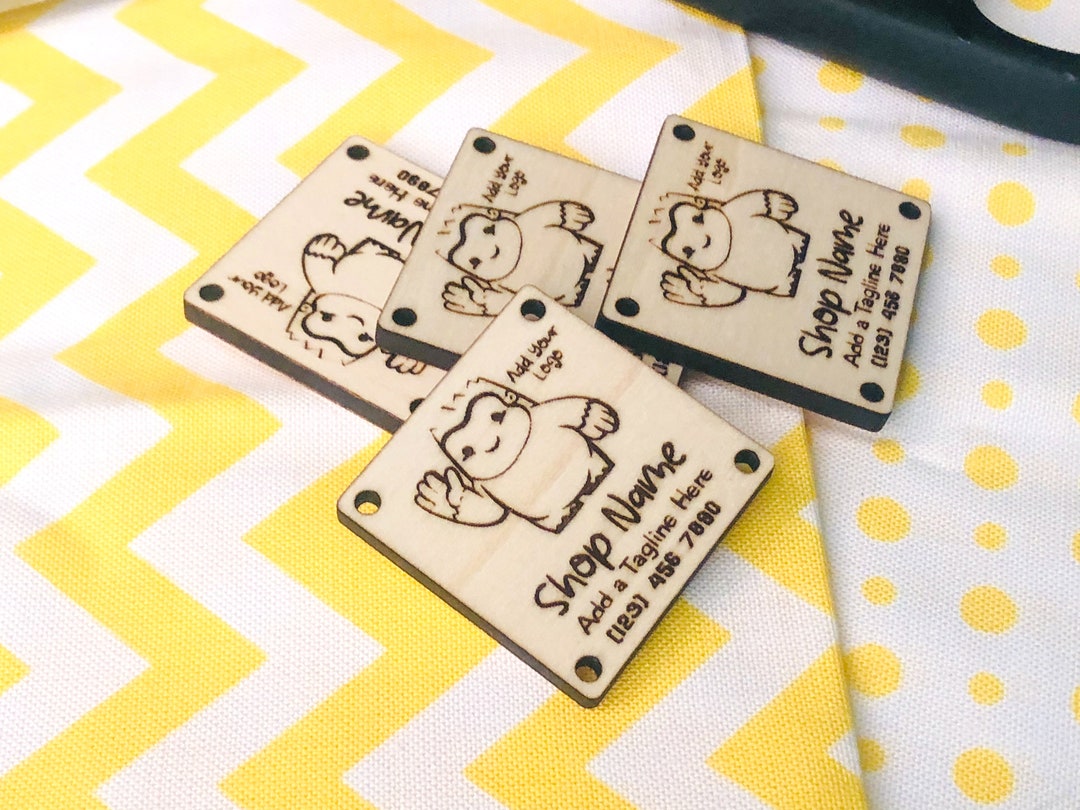 Large Square Shaped Custom Product Tags for Handmade Items ...
