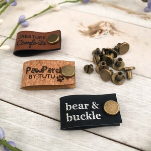 Antique Bronze Rivets for Labels on Handmade Items, Pack of 10 Chicago ...