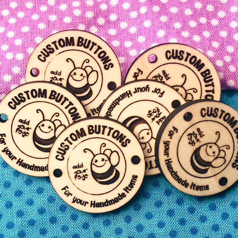 Round Wooden Buttons - Etsy