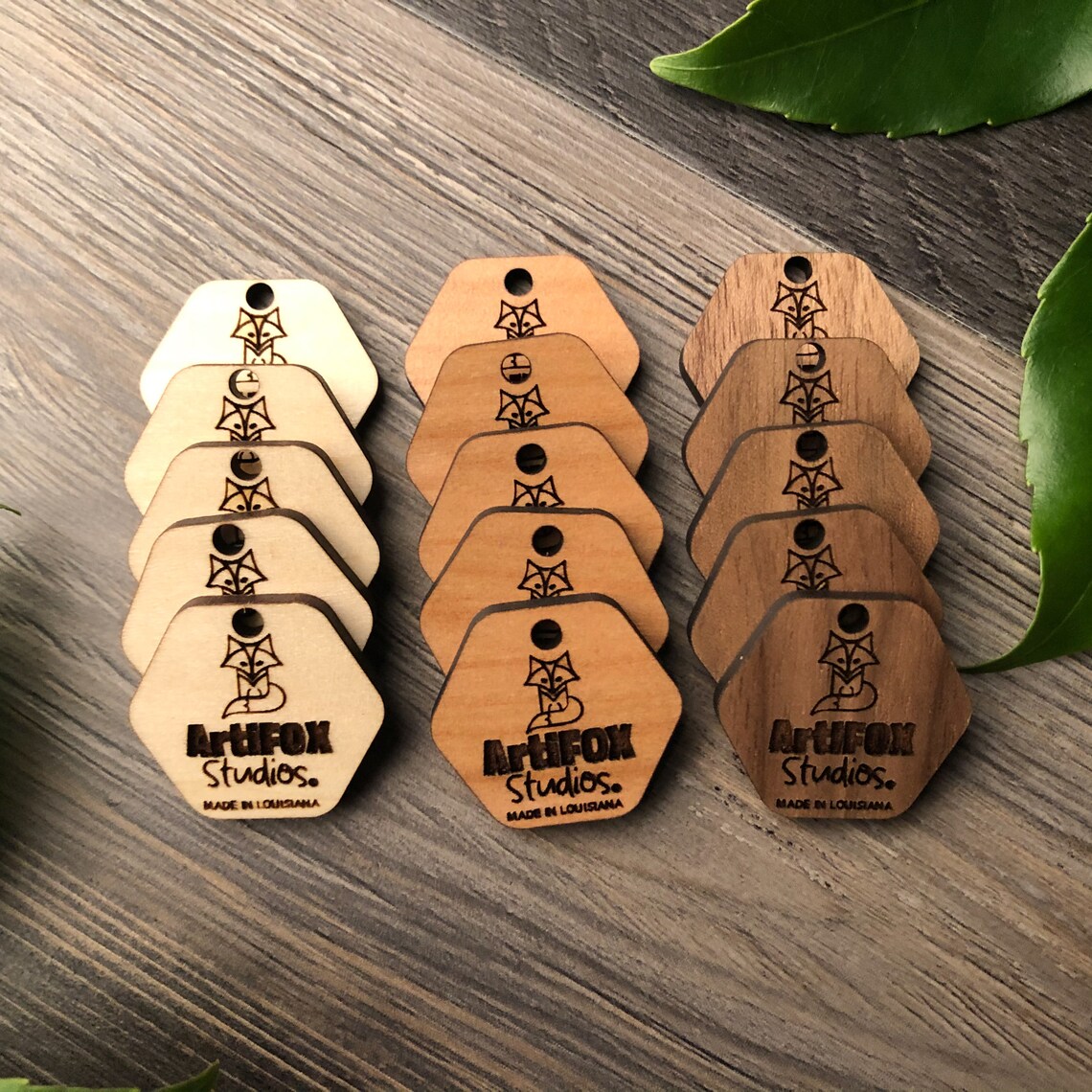 Custom Laser Engraved Wooden Product Tags for Handmade Items | Etsy