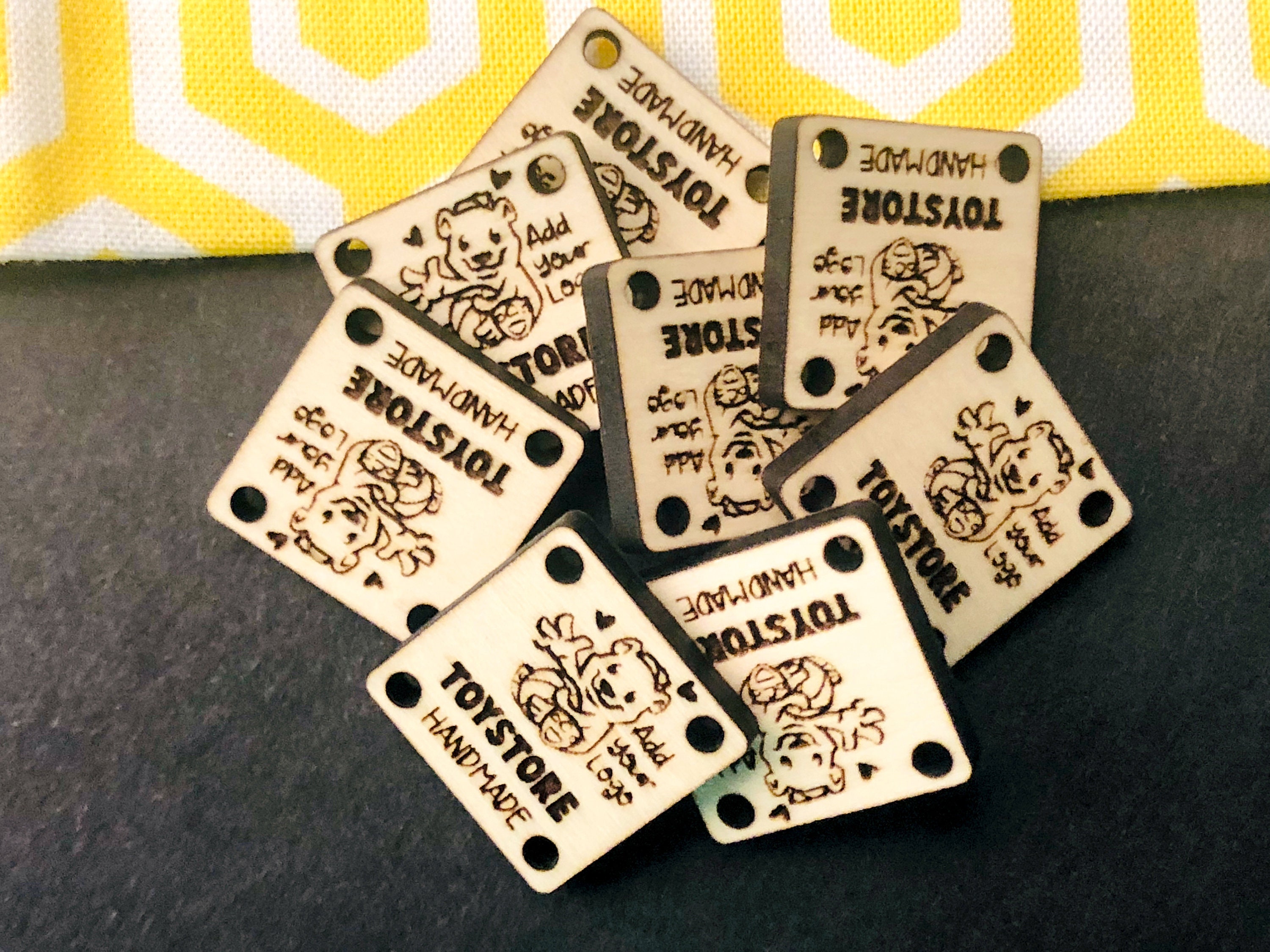 Small Square Custom Product Tags for Handmade Items | Etsy