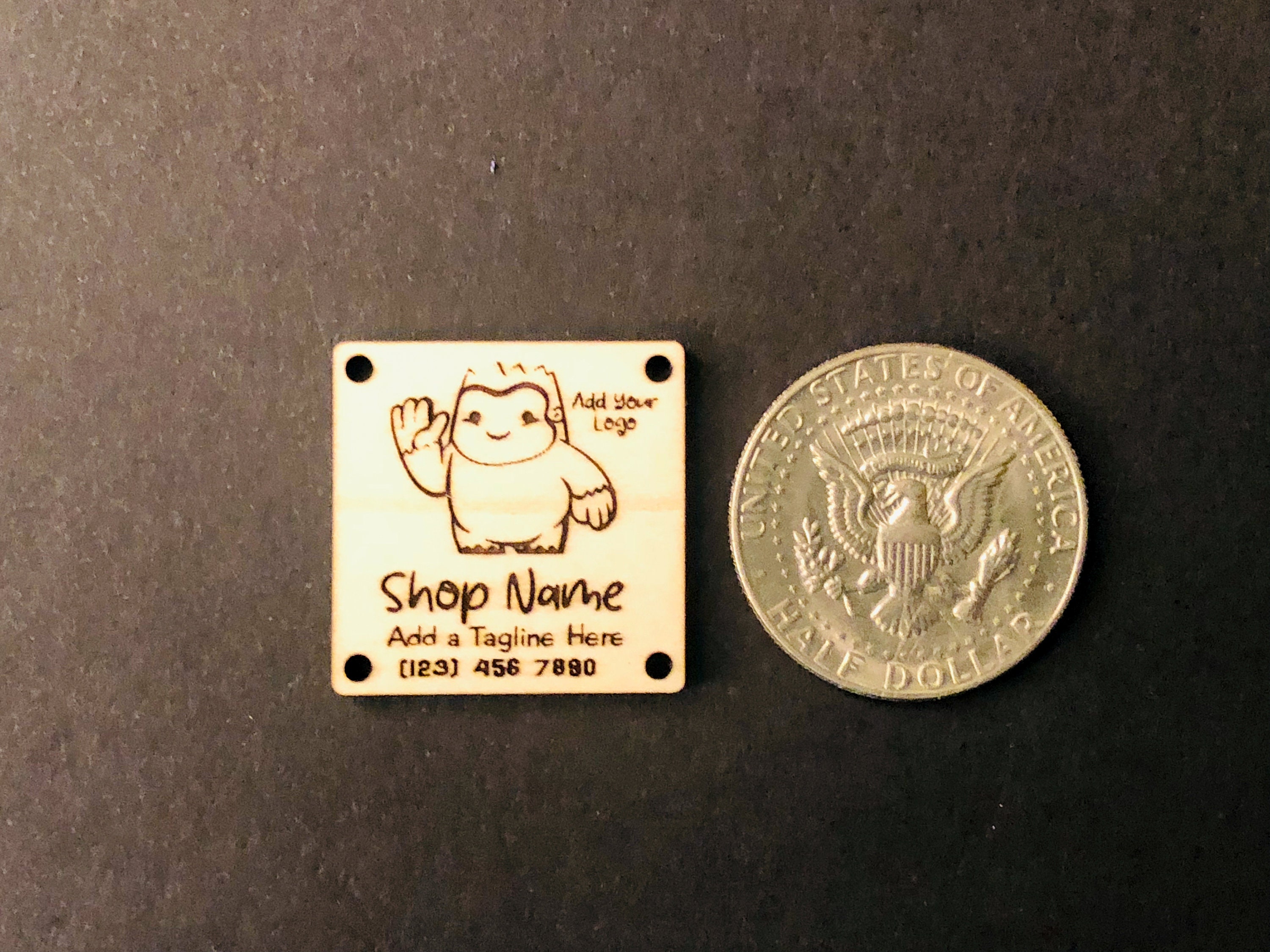 Large Square Shaped Custom Product Tags for Handmade Items | Etsy