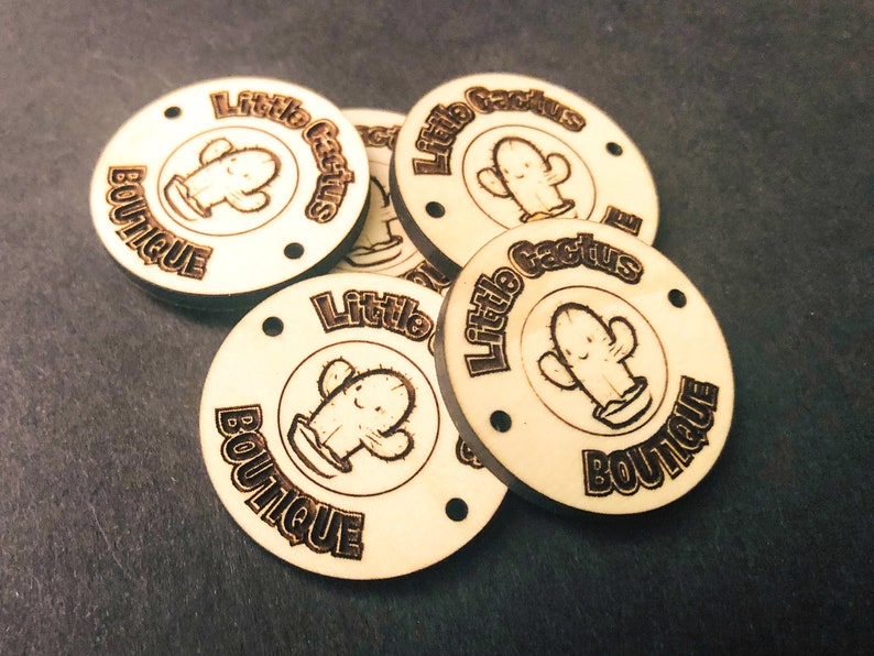 Large Round Shaped Custom Product Tags for Handmade Items, Personalized ...