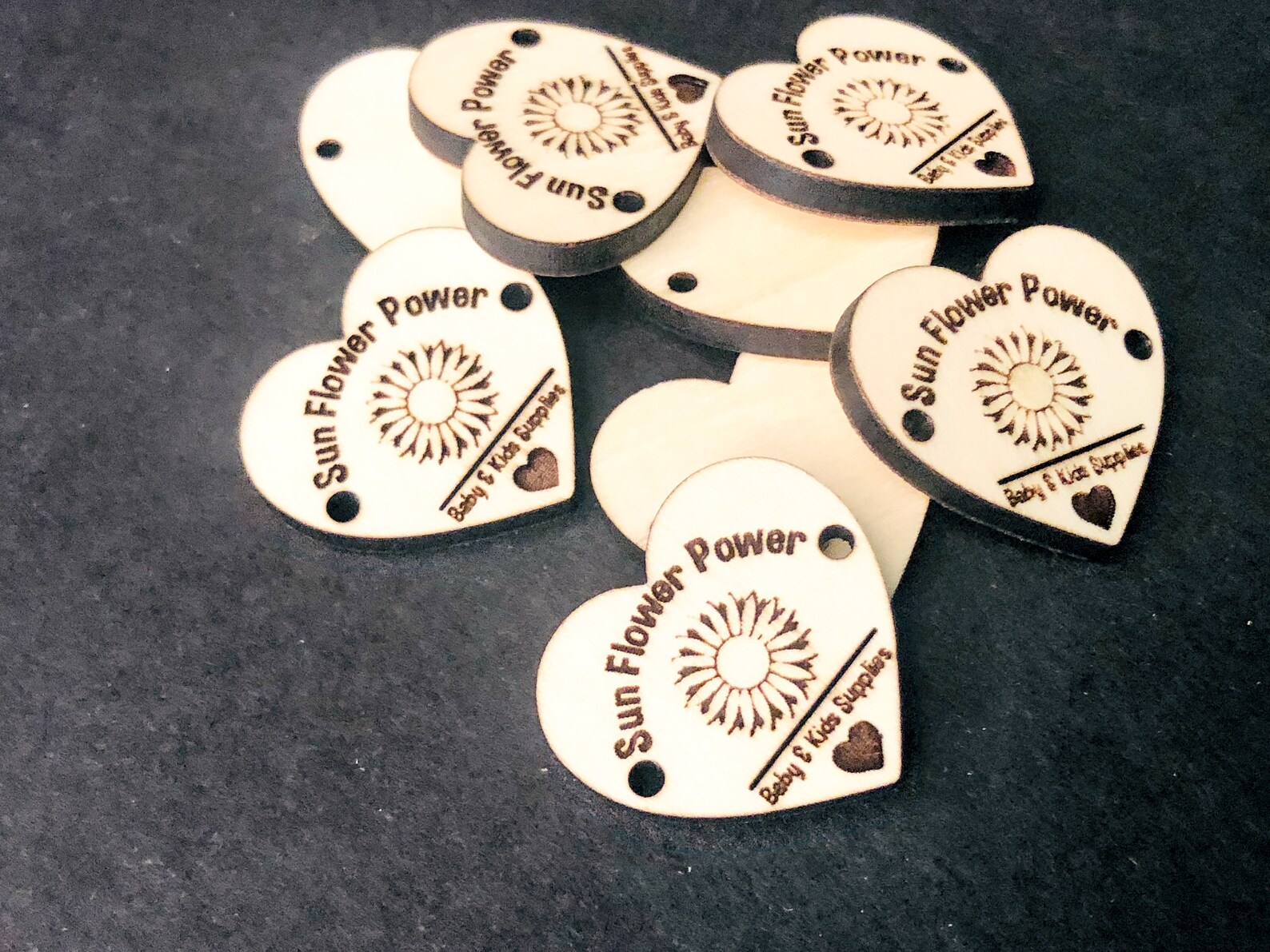 Medium Heart Shaped Custom Product Tags for Handmade Items | Etsy