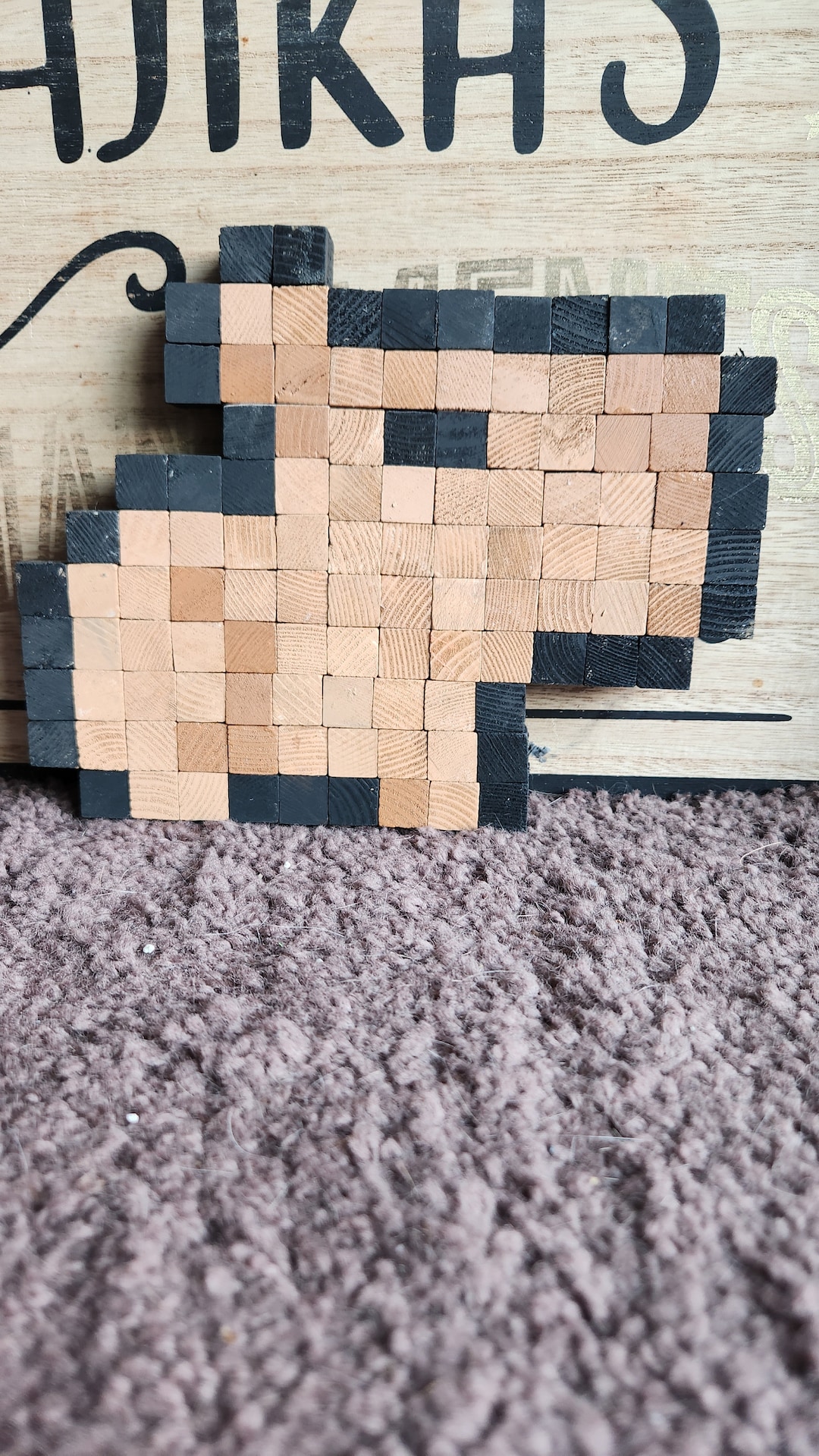 Capybara Wooden Block Pixel Art - Etsy