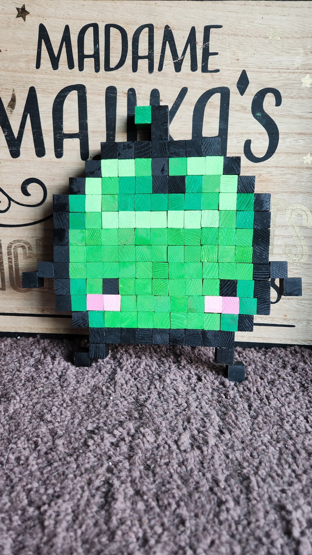 Stardew Valley Junimo Wooden Block Pixel Art - Etsy