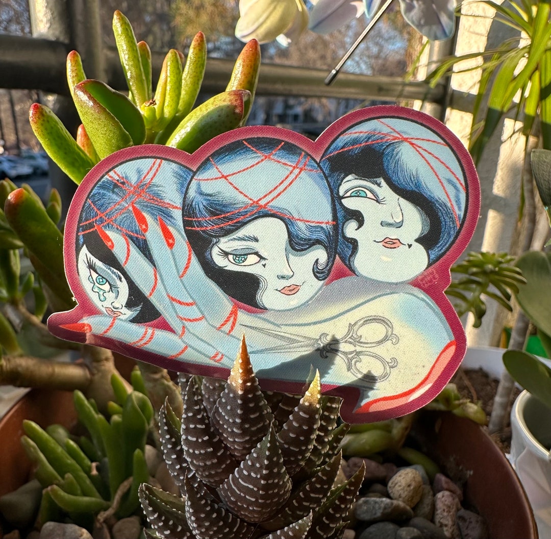 THREE FATES - Greek Mythology Fate Glossy Vinyl Sticker - Whohue Art - Etsy