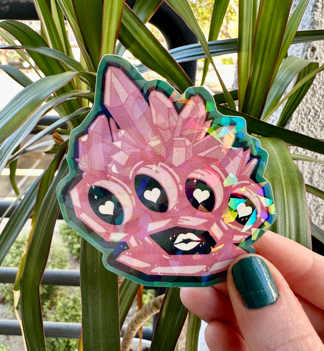 CRYSTAL KNUCKLES Pegatina de vinilo feminista prismática de hielo ...