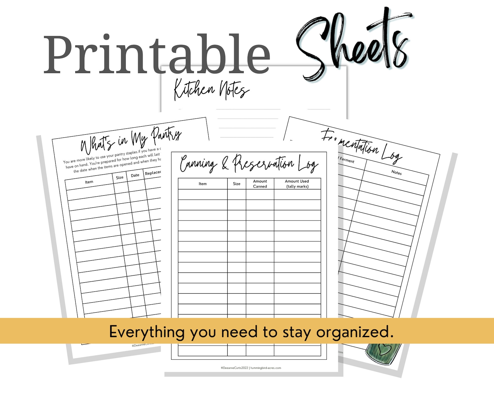 Homestead Kitchen & Canning Journal | Printable, Canning, Homestead ...