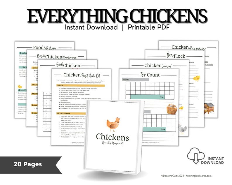 Chicken Management & Egg Tracker Binder | Homestead Management, Chicken ...