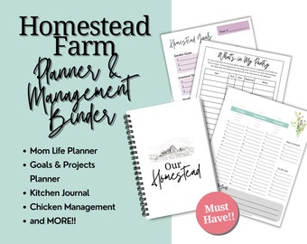 Ultimate Homestead Management Binder Homestead Planner Printable ...