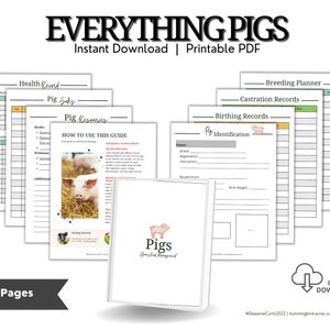 Pig Management Binder | Livestock Management, Pig Care, Homestead ...