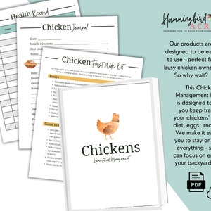 Chicken Management & Egg Tracker Binder | Homestead Management, Chicken ...