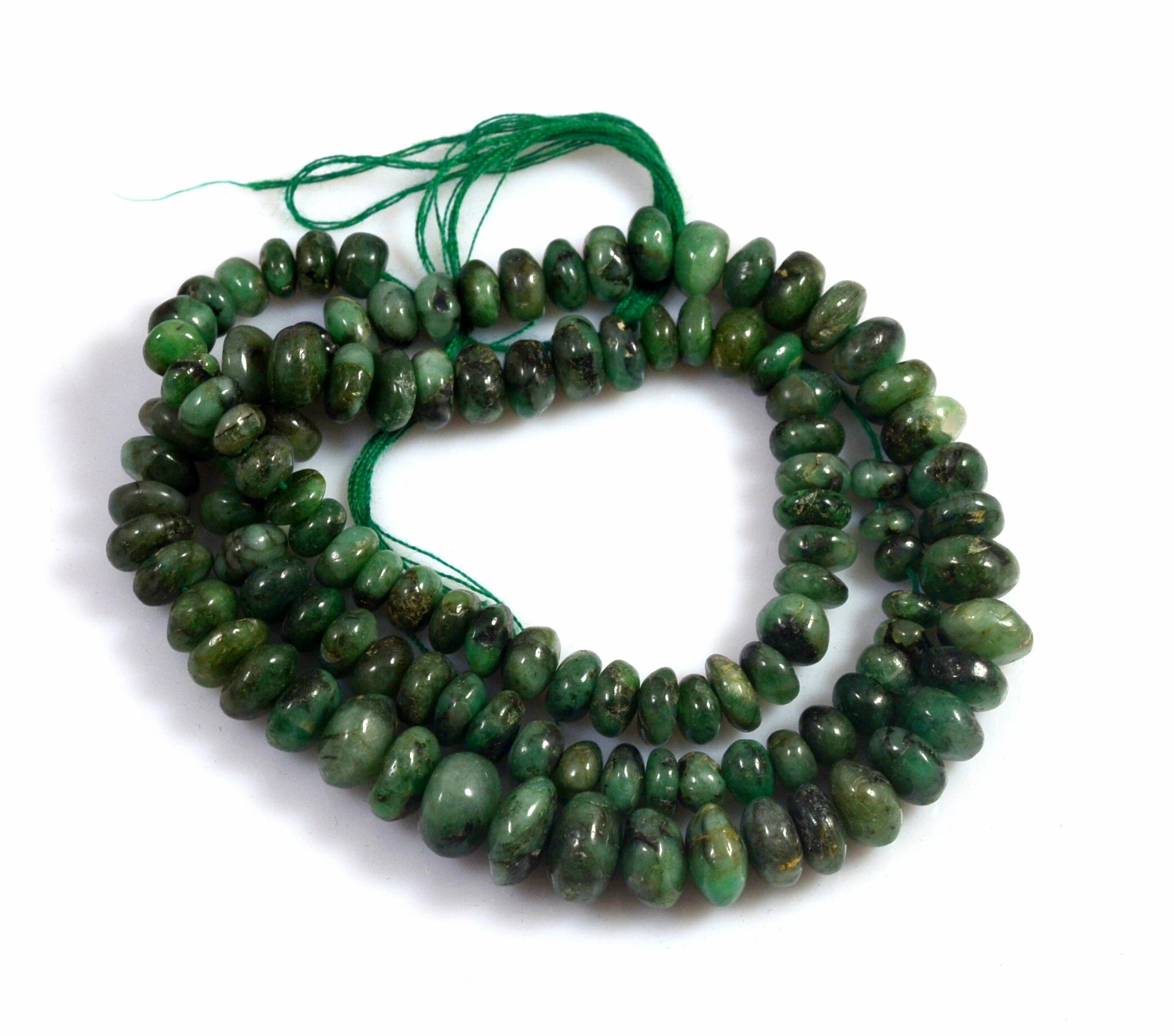 Emerald Beads Gemstone Natural Emerald Gemstone Plain Smooth | Etsy