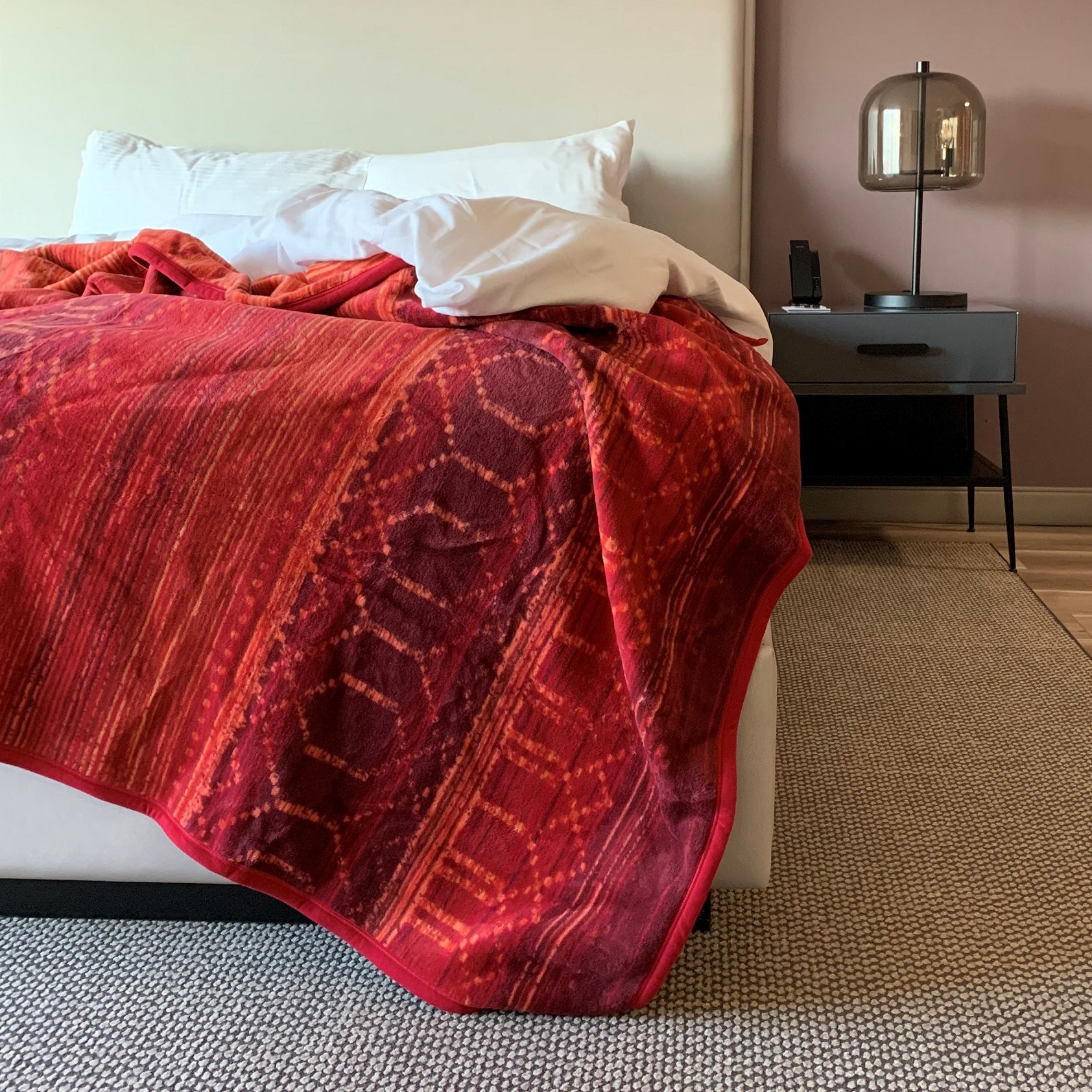 Bursa by IBENA Deluxe Gabbeh Style Sunset Throw Blanket - Etsy