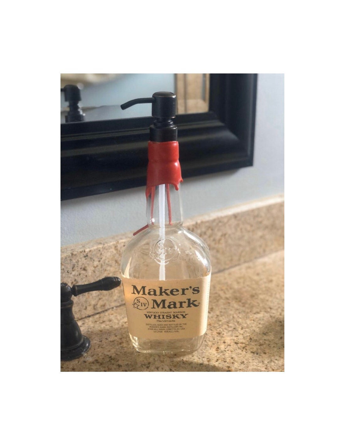 Makers Mark Whisky Liquid Soap Dispenser - Etsy