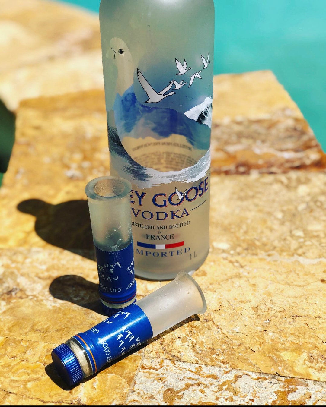 2 Grey Goose Shot Glasses Set - Etsy